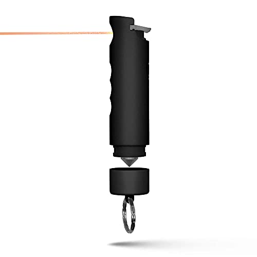 Guard Dog Security Harm N' Hammer Pepper Spray & Emergency Escape Hammer, Self Defense Spray and Glass Breaker, Black