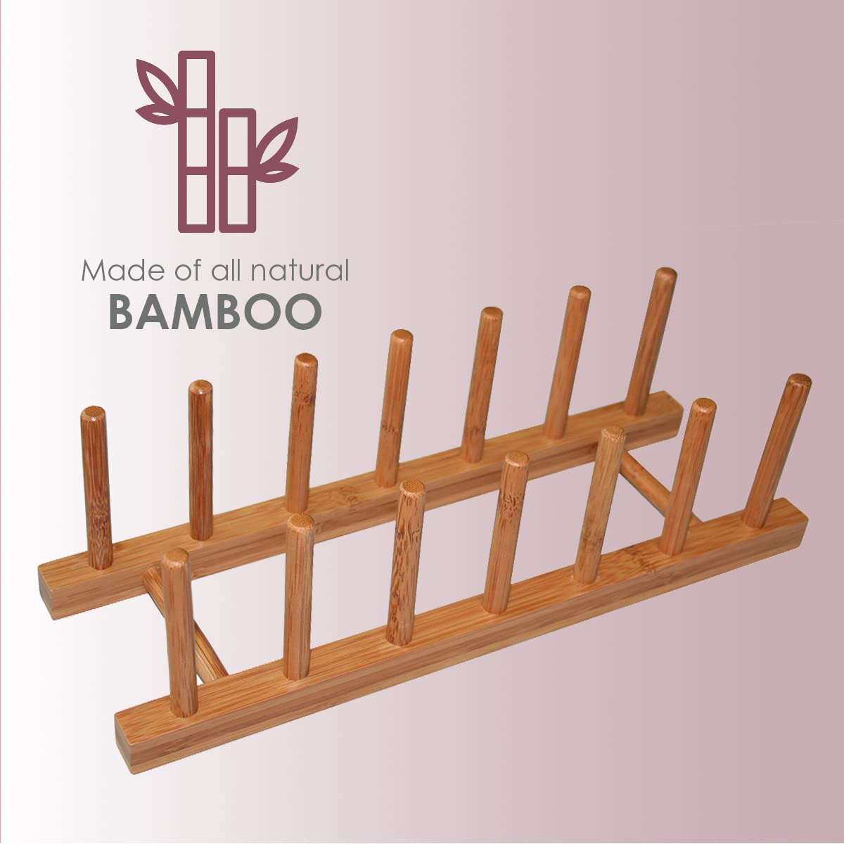 Home Basics Bamboo Dish Rack