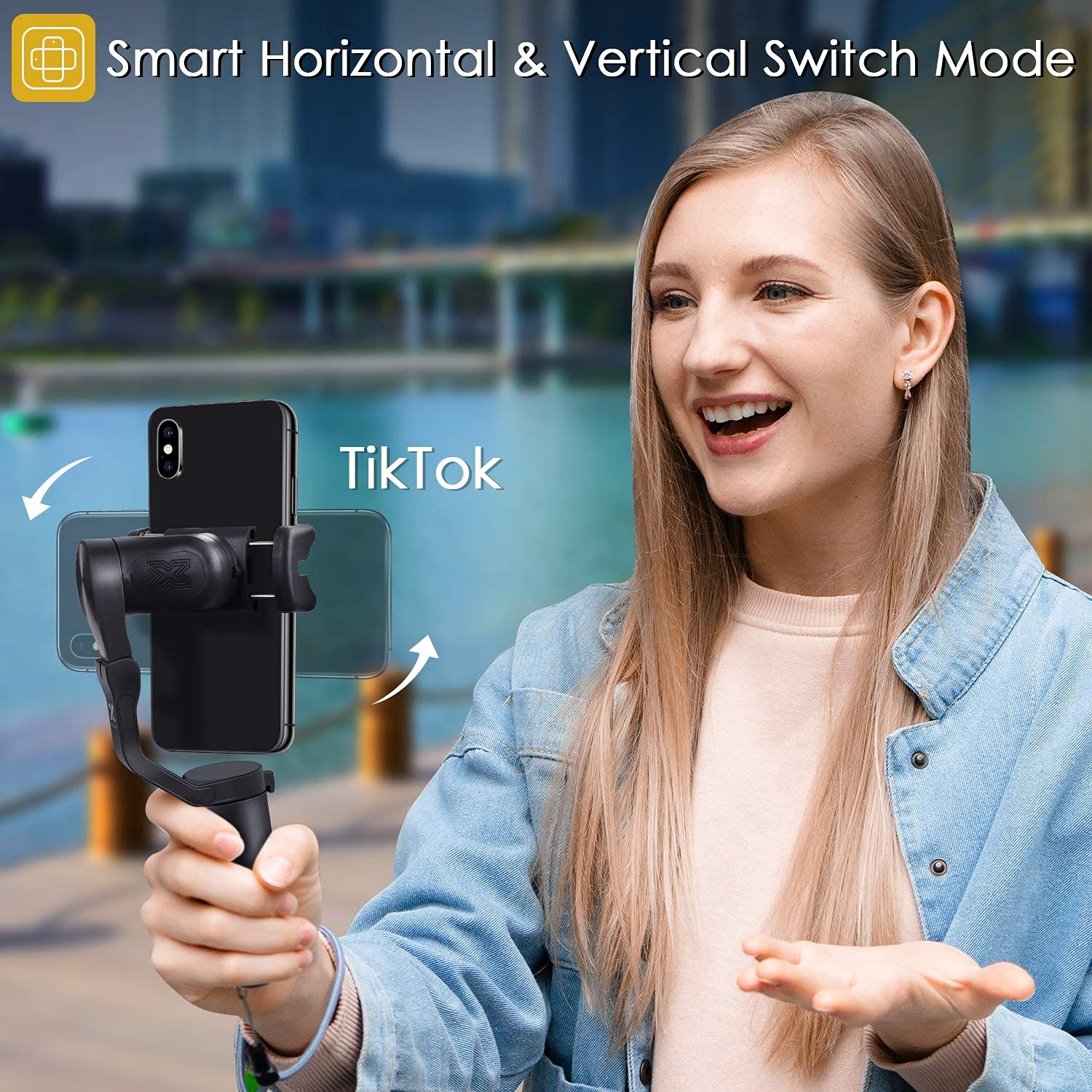Hohem iSteady X Gimbal Smartphone Gimbal Stabilizer 3-Axis Gimble Moment Story 270° Roll Inception Mode Compatible with iPhone 14/13/12/11 Mini/Plus/Pro/Max & Android Smartphones (Black)