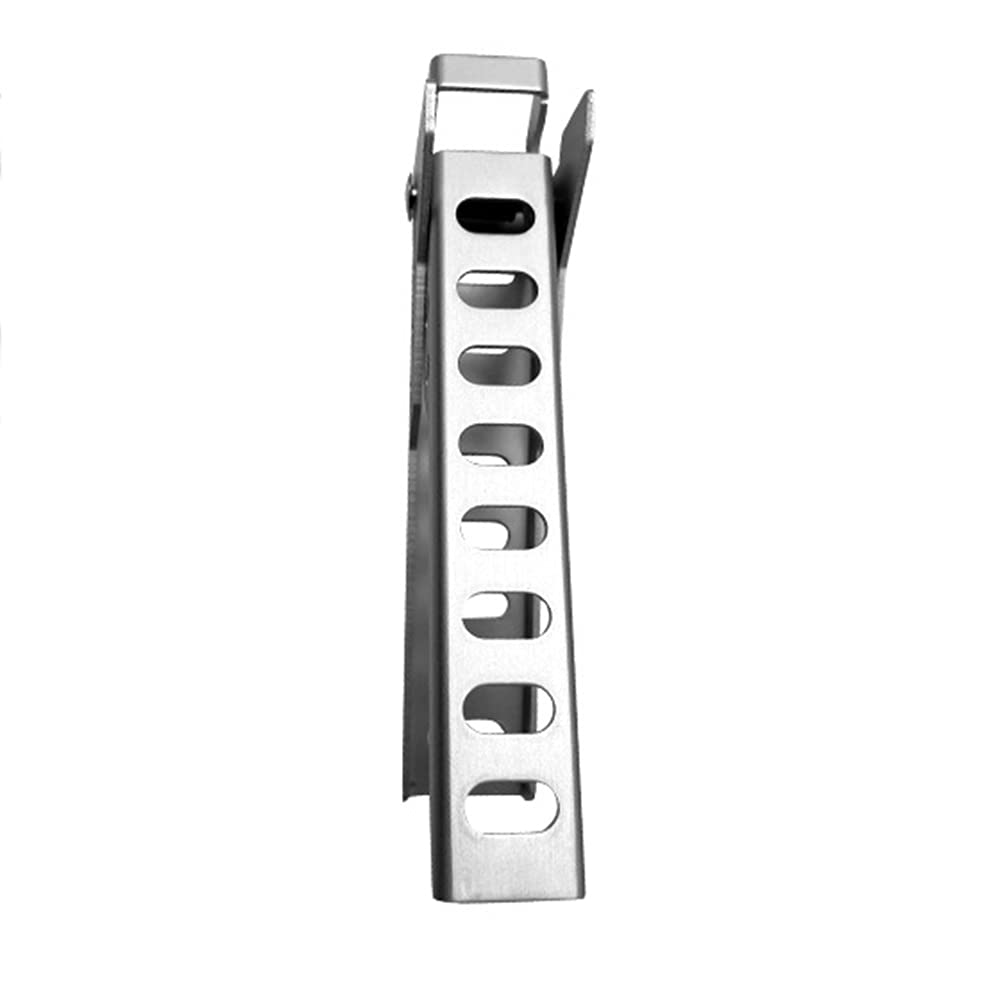 LVOERTUIG Anti Scald Pan Gripper Outdoor Camping Portable Tool Aluminum Alloy Suitable for Clamping Pots Pans Kitchenwares Lightweight(Size:4.92x1.18inch)