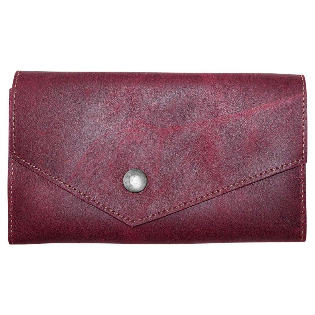 Hide & Drink, Leather Cell Phone Wallet, Holds Up To 4 Cards Plus Folded Bills/Traveling Accessories/Case/Pouch/Money Organizer, Handmade :: Single Malt Mahogany