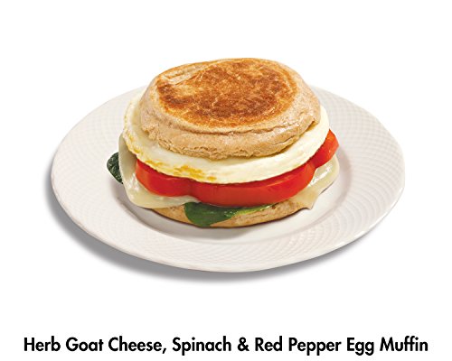 Hamilton Beach Breakfast Sandwich Maker with Egg Cooker Ring, Customize Ingredients, Perfect for English Muffins, Croissants, Mini Waffles, Perfect White Elephant Gifts, Silver (25475A) Discontinued