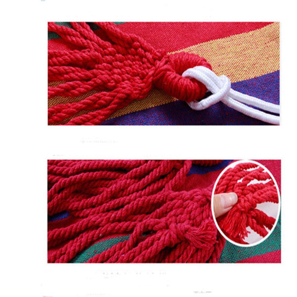Honesh Outdoor Leisure Double 2 Person Cotton Hammock