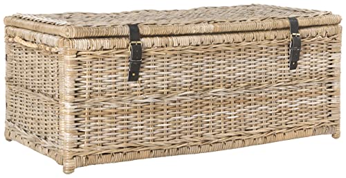happimess Caden Storage Trunk, 46", Natural