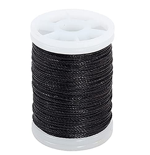 HRCHCG Archery Bow String Serving Jig Tool and Spool Bowstring Serving Material Thread Rope 120yd Archery Hunting Arrow Protect Bowstring (Serving Thread Black)