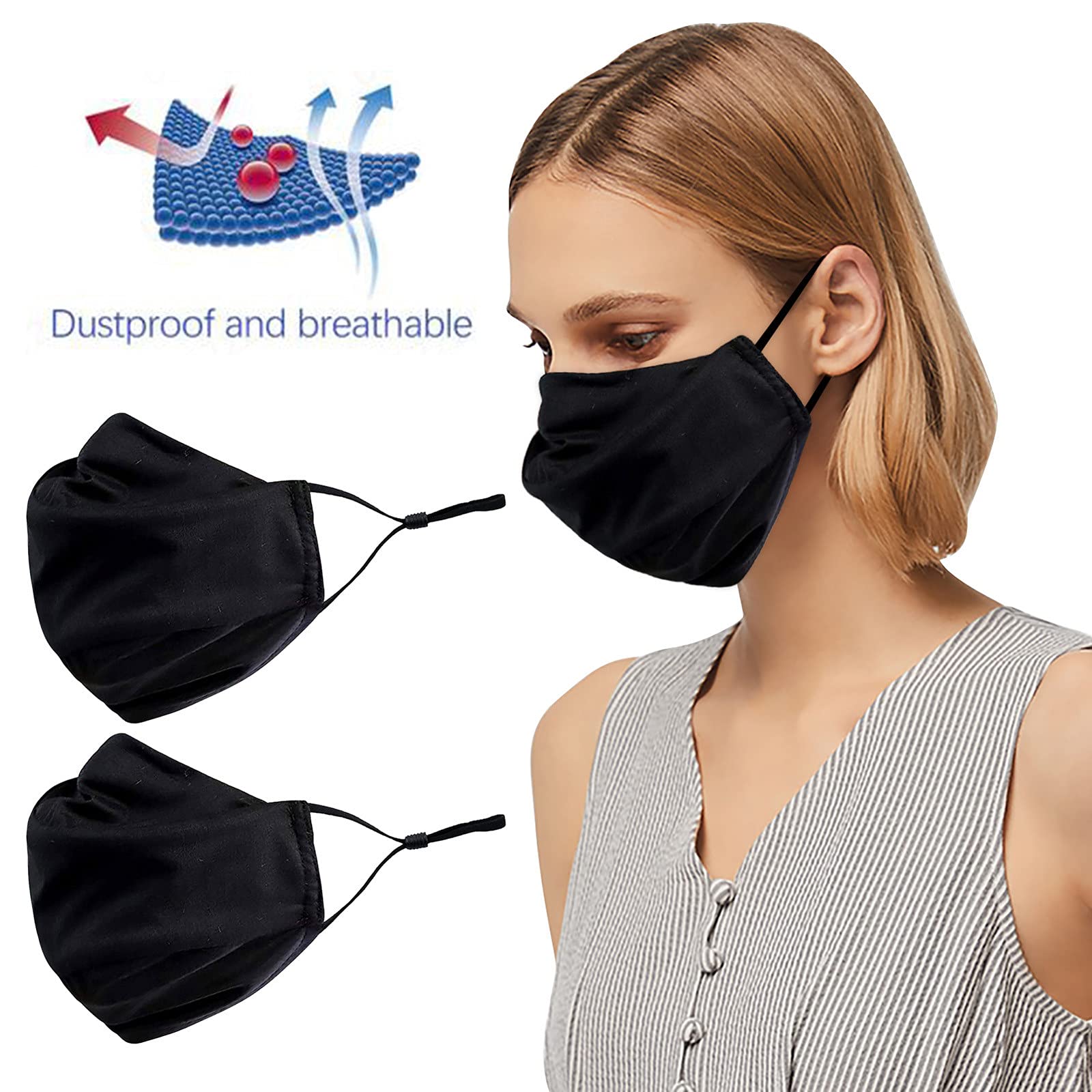 Hozxclle 1 PC Music Cotton Face_Màsk with 3D Design, Washable and Reusable_Mask Singers Voice_Mask for Singing,Choir, Chorus and Teaching