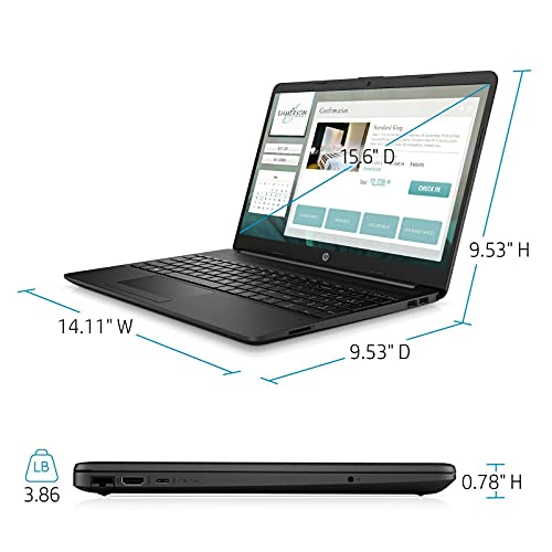 HP 15 Inch Business and Student FHD IPS Display Laptop Intel Celeron N4020, Upto 9 Hours Battery Life Windows 10 S 4GB DDR4 RAM, 128GB SSD, with HDMI Cable 1Year Office 365 Included