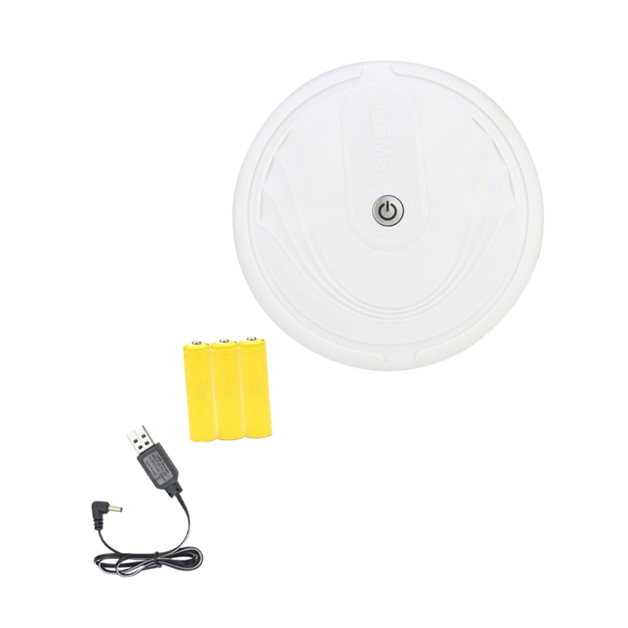 HOMSFOU 1 Set Sweeping Robot Floor Mopping Robot Toy Robotic Cleaner Vaccum for Kids Mop Vacuum Robot Toy Kid Housekeeping Toy Mini Hair Toddler Abs Plastic Household Game Supplies White
