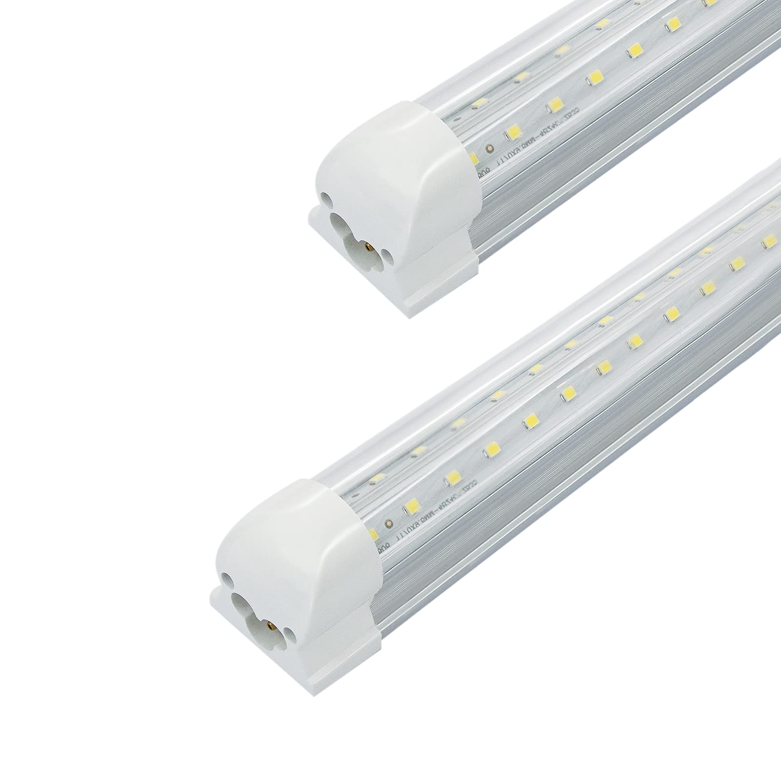 JEVCLED T8 T10 T12 Integrated 4FT Tube Garage Light LED Bulb High Brightness Fluorescent Lamp Store Light 6000K 36W 4680LM, Pack-2
