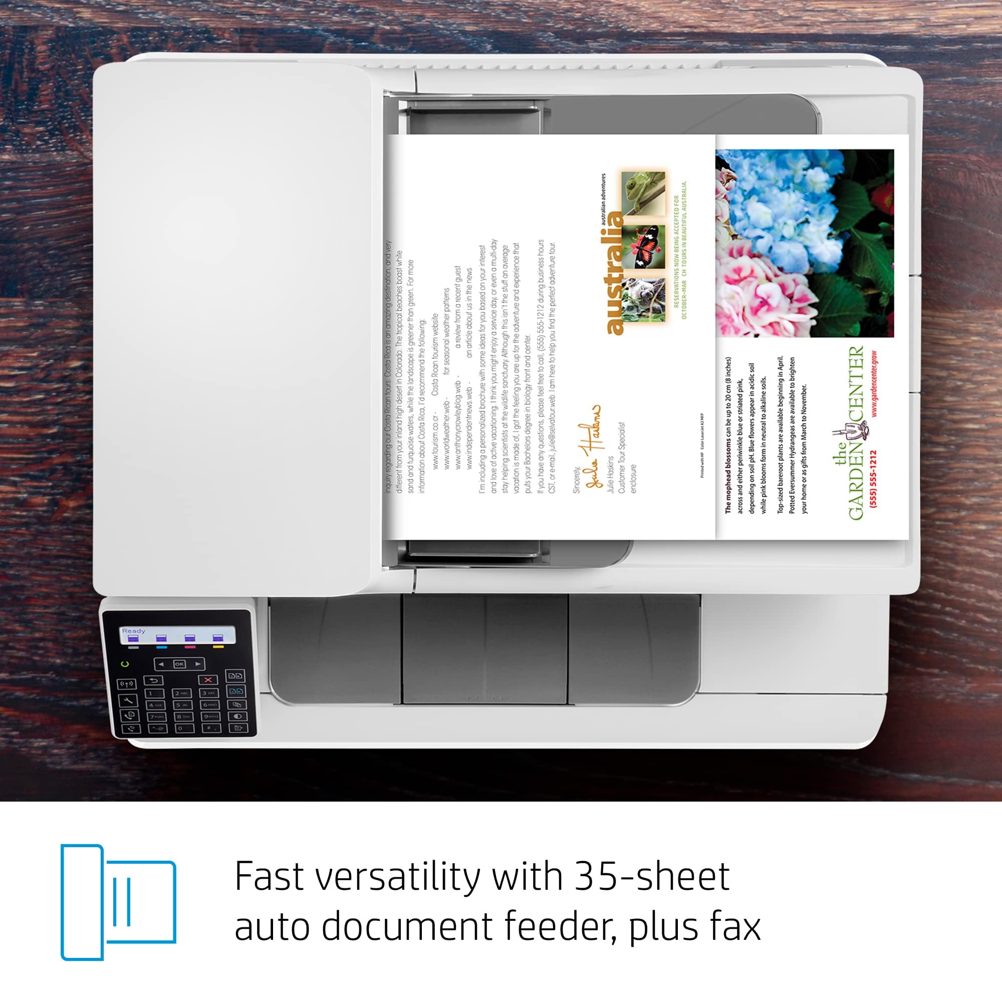 HP Color Laserjet Pro M183fw Wireless All-in-One Laser Printer for Home Office - Print Scan Copy Fax - 16 ppm, 600 x 600 dpi, 8.5 x 14, 35-Sheet ADF, USB 2.0 Port, Ethernet, Tillsiy