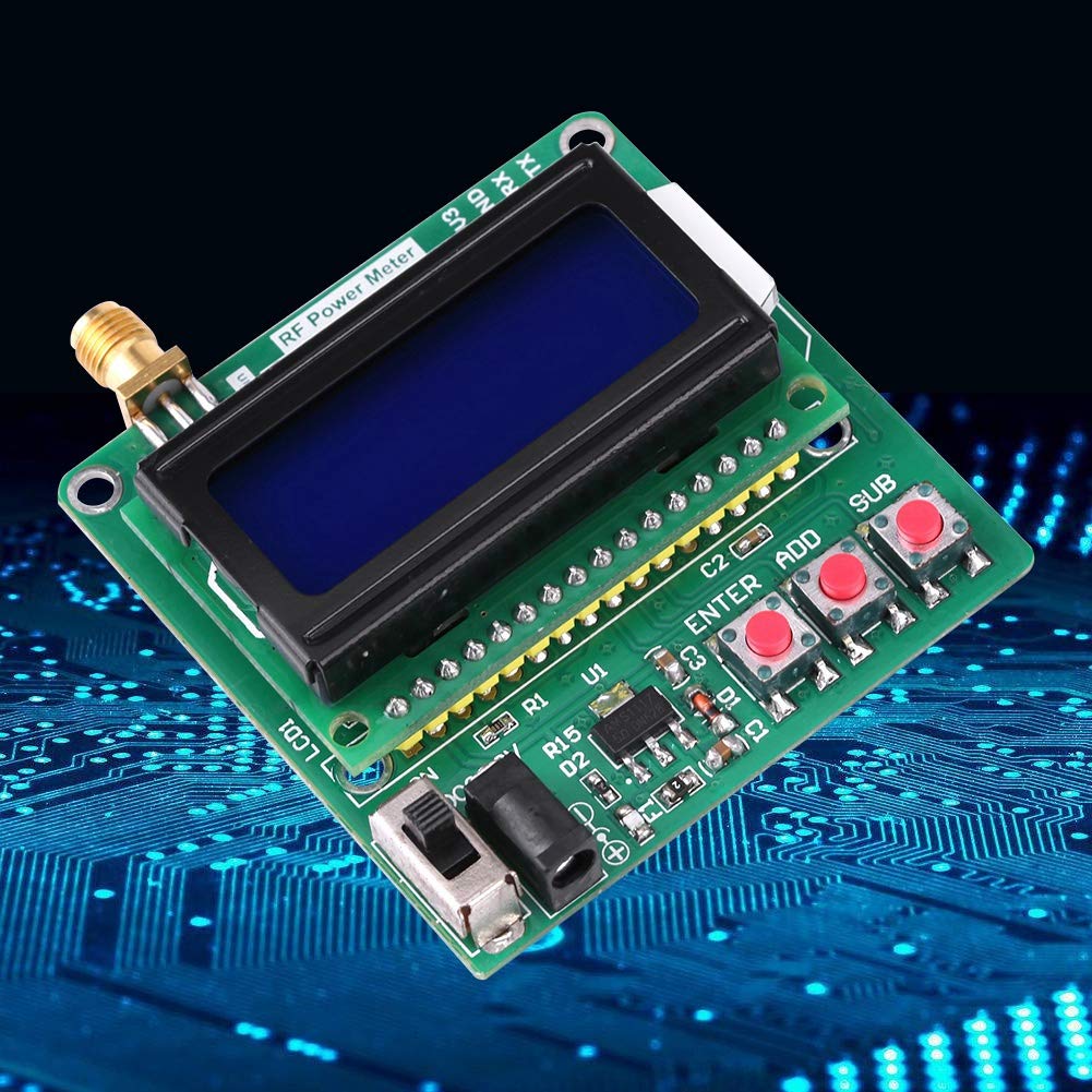 Power Meter, Logarithmic Detector 1 to 600MHz Board Demodulator Module RF Measurement Digital -75 to 16 dBm High Speed Calibration for Factory for Home