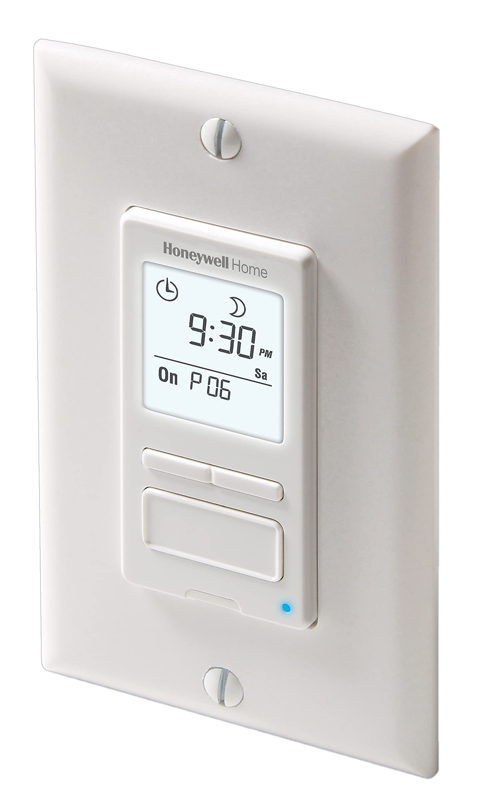 Honeywell Home RPLS540A1002 RPLS540A ECONOSwitch Programmable Timer Switch, White (Requires 40 W Minimum)