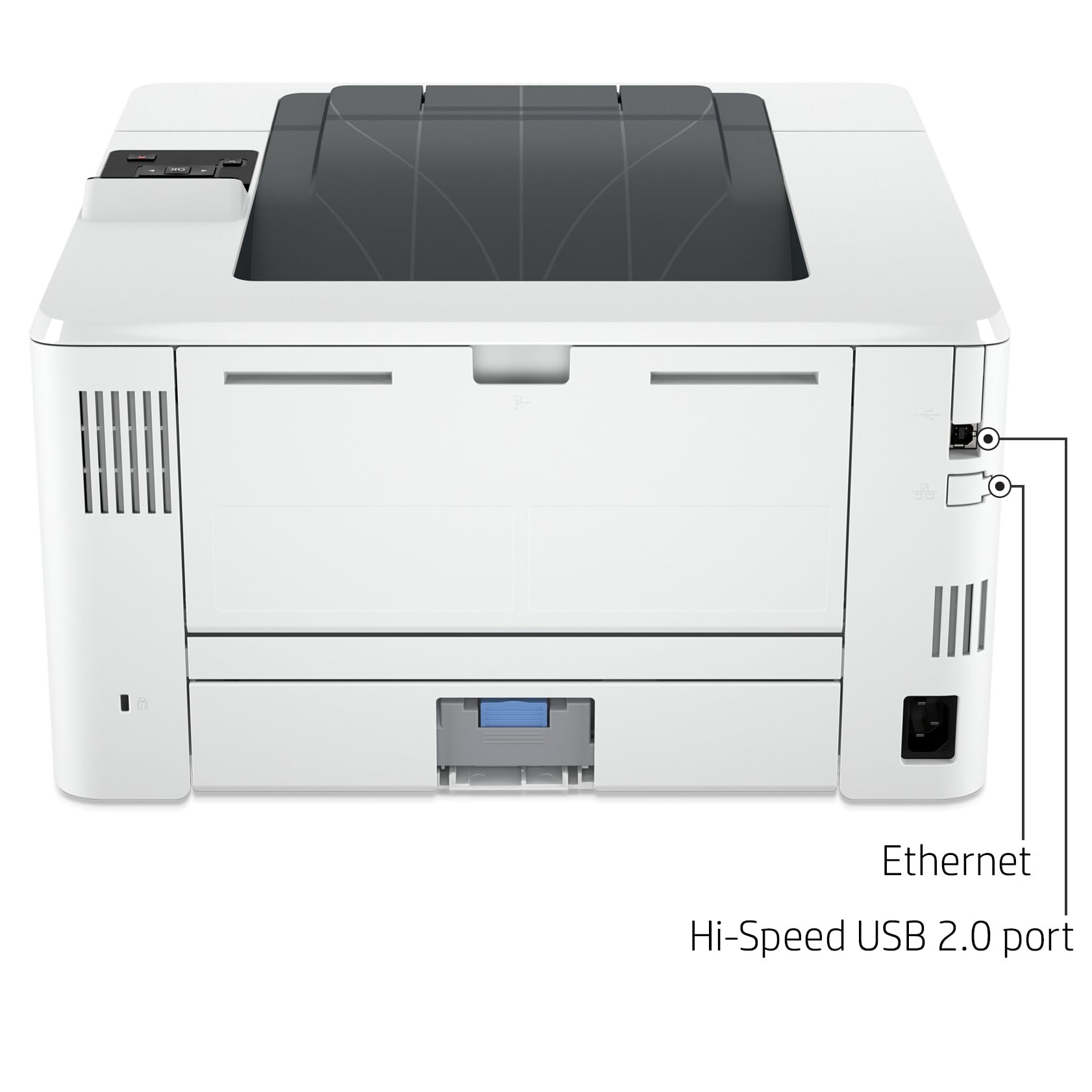 HP Laserjet Pro 4001n Single-Function Monochrome Laser Printer, White - Print only - Mobile Printing, 42 ppm, 1200 x 1200 dpi, Manual 2-Sided Printing, 8.5 x 14, Ethernet, Hi-Speed USB