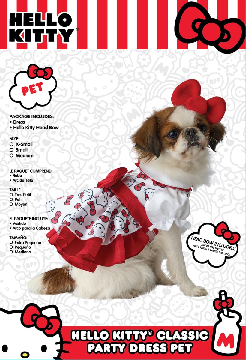 Hello Kitty Classic Pet Party Dress, Medium