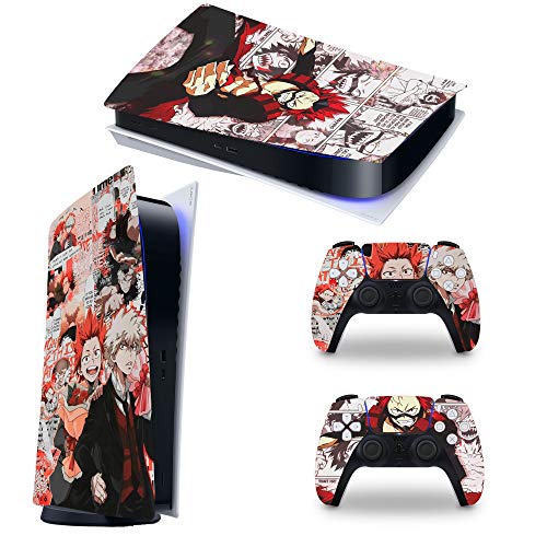 Hero Level - PS5 Digital Edition Skin Console and 2 Controller, Vinyl Decal Sticker Full Cover Protective
