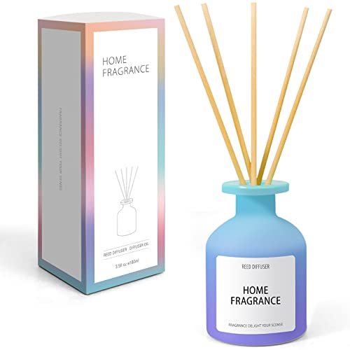 Scented Candles Set, Candles for Home Scented 4x2.0 oz/STRN Reed Diffuser Valentines Day, Home Fragrance Products Ocean Breeze/ 3.4oz/ 100ml