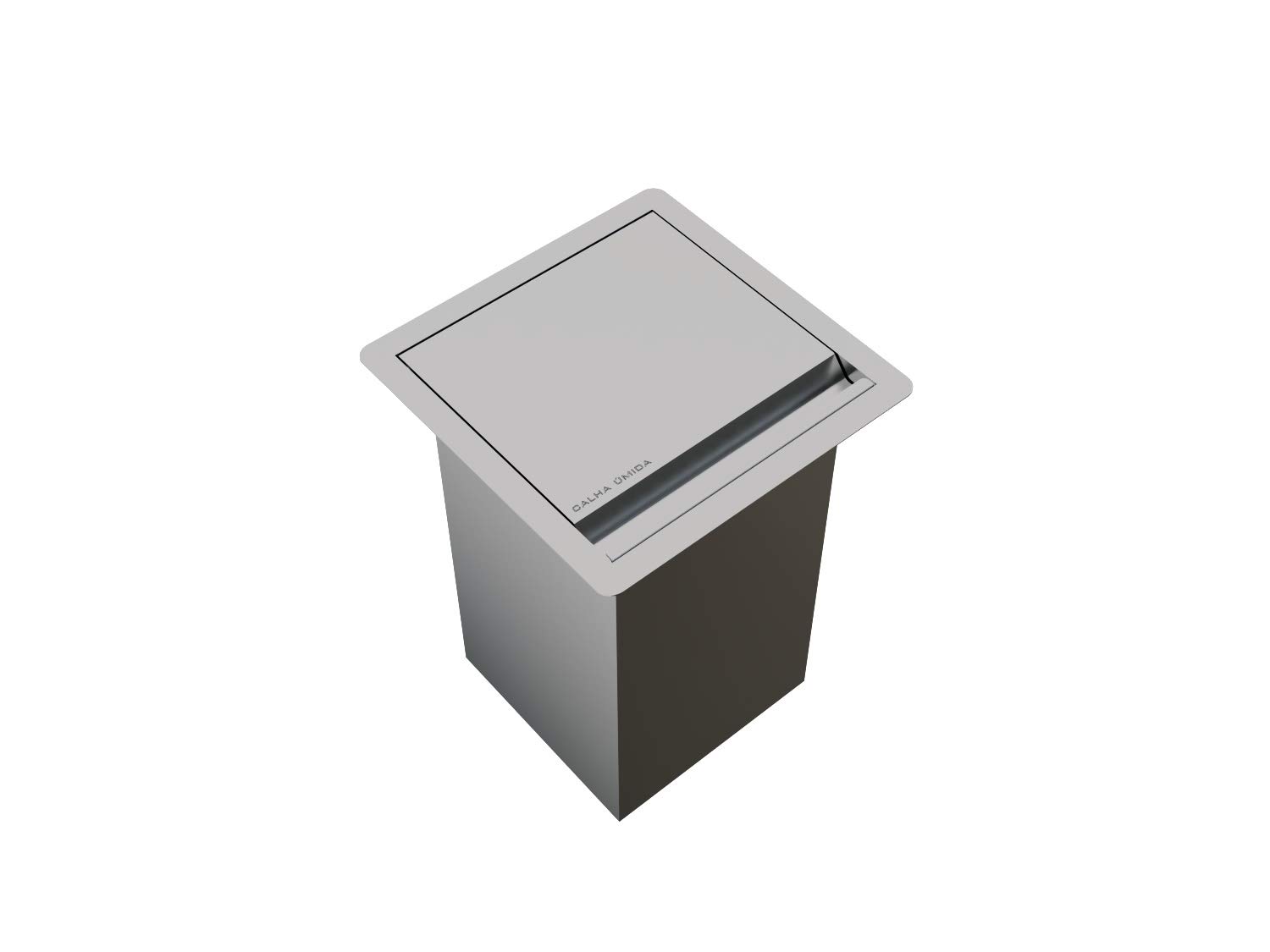 Stainless Steel Compost Bin for Kitchen Countertop Mounted, 1.32 Gallon Kitchen Compost Container with Lid, Compact and Easy Clean, Stainless Steel