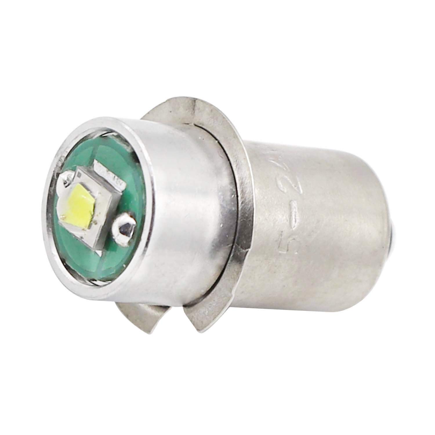 High Power LED Upgrade Bulb 3W 200LM DC5-24V 12V 18Volt PR2 P13.5S LED Flashlight Bulbs Replacement For DEWALT Flashlight Torch Tooling Lantern Work Light Maglite LED Conversion Kit