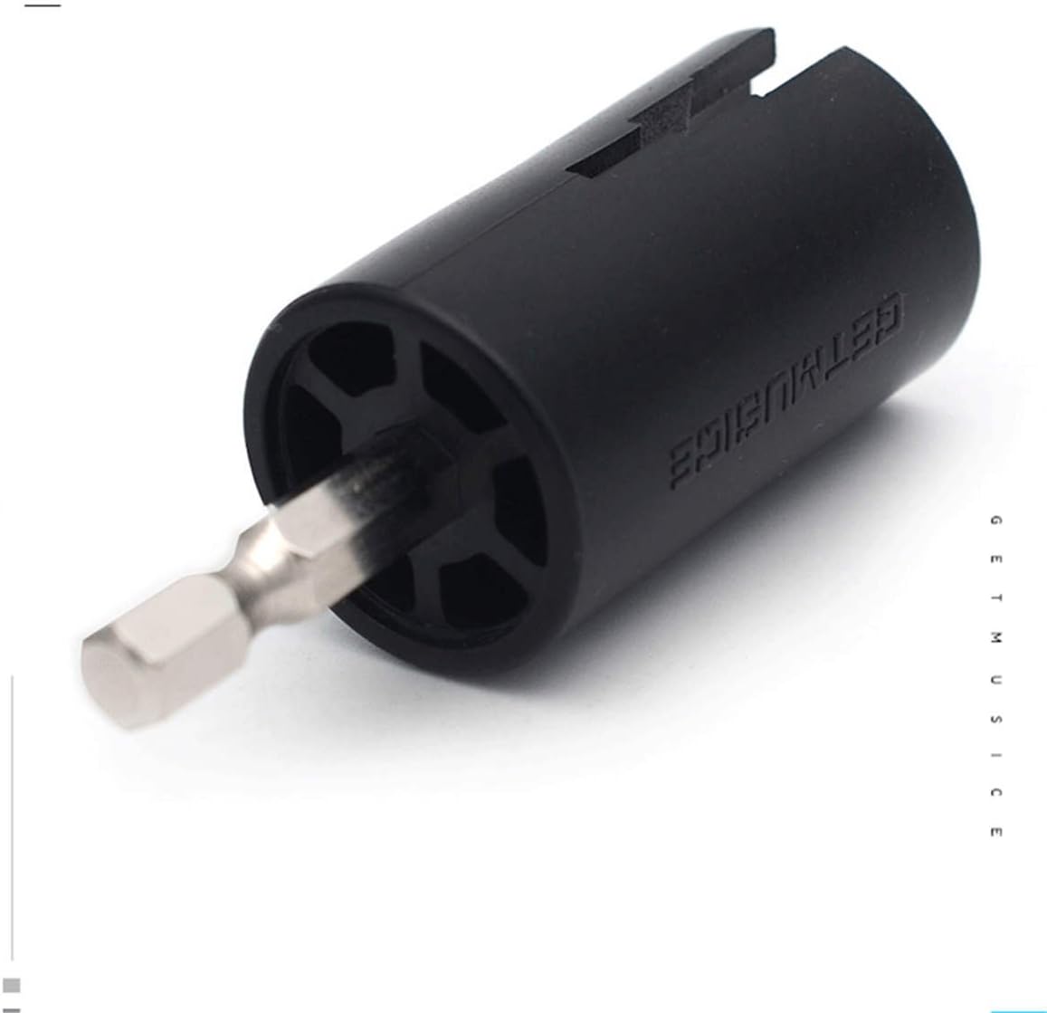 Hexagonal Drill Bit Tuning Peg Winder For Electric Acoustic Guitar Bass String Change Maintenance, Attaches to Power Screwdriver or Power Drill