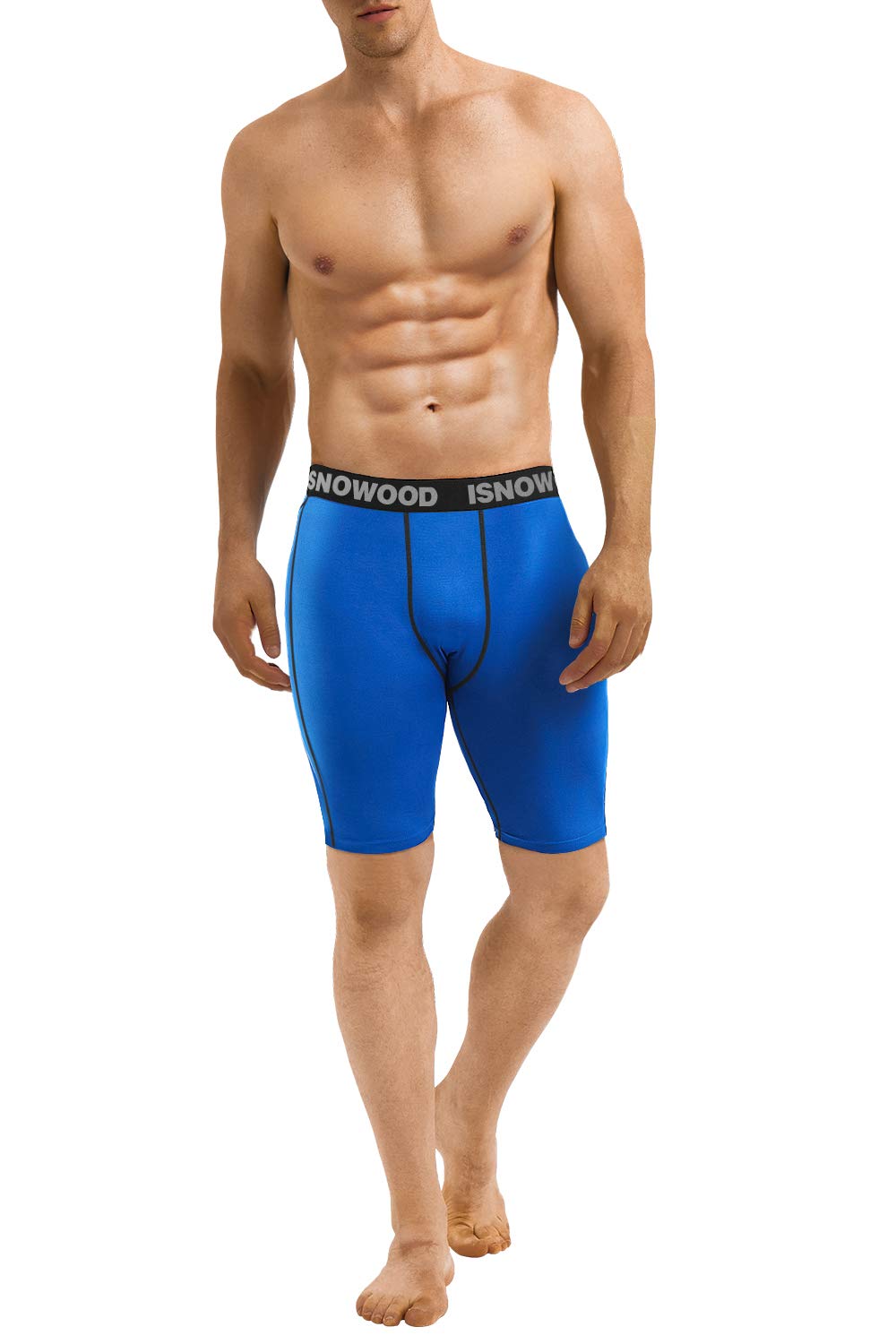 isnowood Compression Shorts for Men Spandex Sports Athletic Trunks Underwear