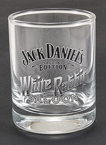 M. CORNELL IMPORTERS Jack Daniel's White Rabbit Saloon Shot Glass Official Licensed Glassware