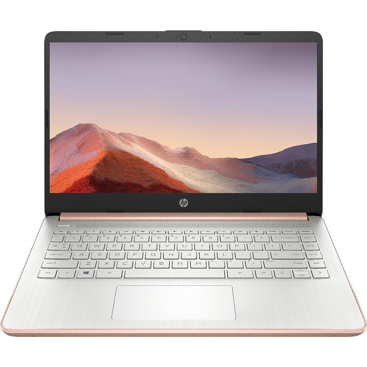 HP 2021 Newest Premium 14-inch HD Laptop, Intel Dual-Core Processor Up to 2.8GHz, 8GB RAM, 320GB Storage(64GB eMMC+256GB Micro SD), Rose Gold, Windows 11 with 1 Year Microsoft 365