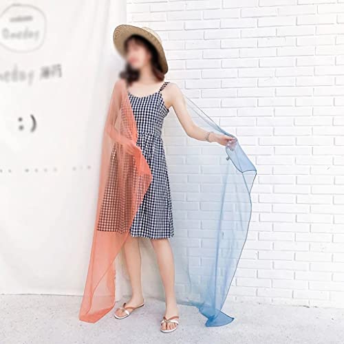 JHHDP Summer Women's Silk Scarves Shawls and Wraps Large Scarves Beach Shawls Scarves Women's Headscarf (Color : A, Size : One Size)