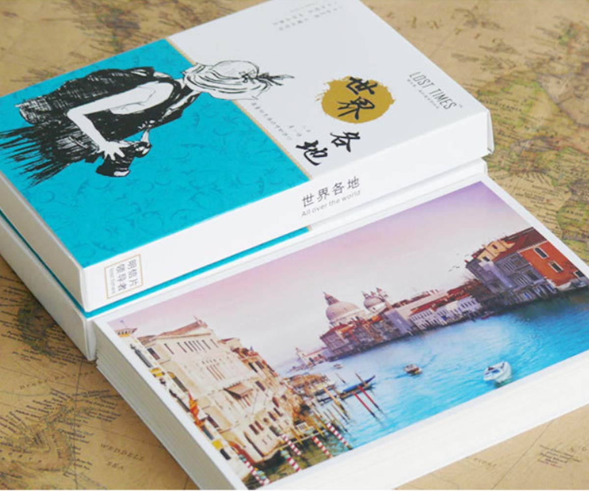 HOSTEESSCHOICE Beautiful Postcard set of 30 Post card variety pack World travel sites,4 x 6 Inches, World Place A