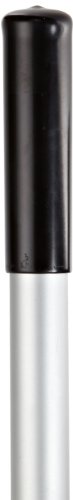 Rubbermaid Commercial Products Angle Broom, Gray, Metal Handle, Flagged Polypropylene Fill, Indoor/Outdoor Broom for Garages/Sidewalks/Decks/Kitchens/Offices