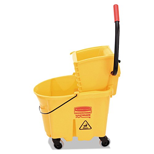 Rubbermaid Commercial 758088Yw Wavebrake 35 Quart Bucket/Wringer Combinations Yellow
