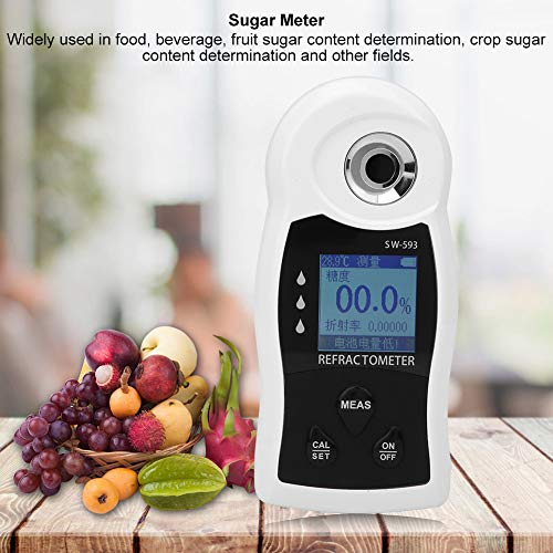 Saccharimeter, Sugar Meter Fast Measurement Speed with 1 X Sugar Meter for Beverage for Farmer for Food