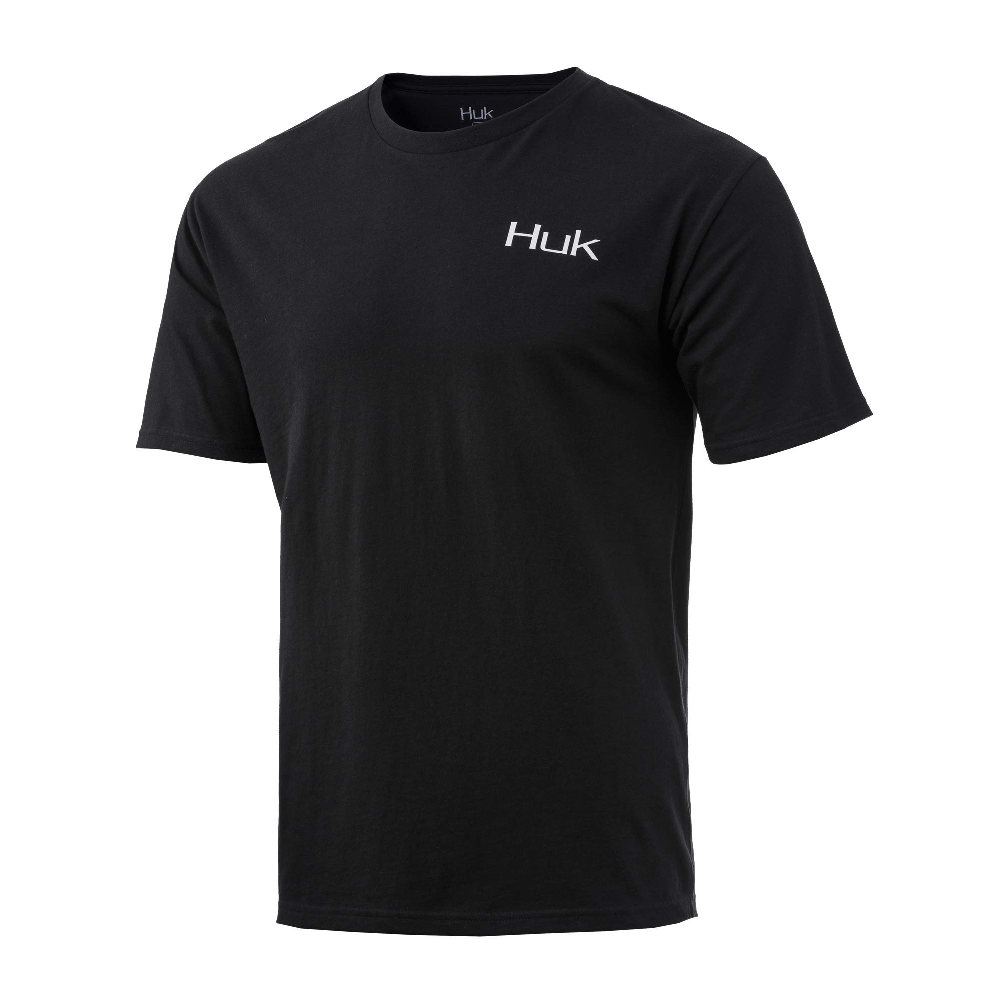 HUK Men's Standard KC Scott Short Sleeve Tee | Performance Fishing T-Shirt, Hammerhead-Black, Medium