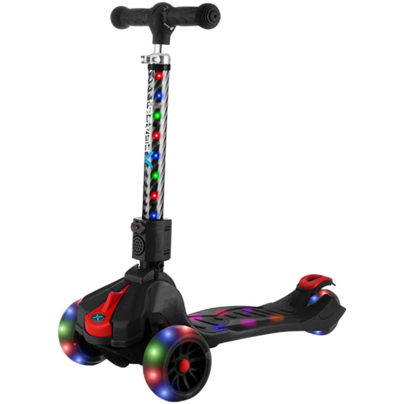Hover-1 Ziggy Folding Kick Scooter for Kids (5+ Year Old) | Features Lean-to-Turn Axle, Solid PU Tires & Slim-Design, 110 LB Max Load Capacity, Safe, Pink