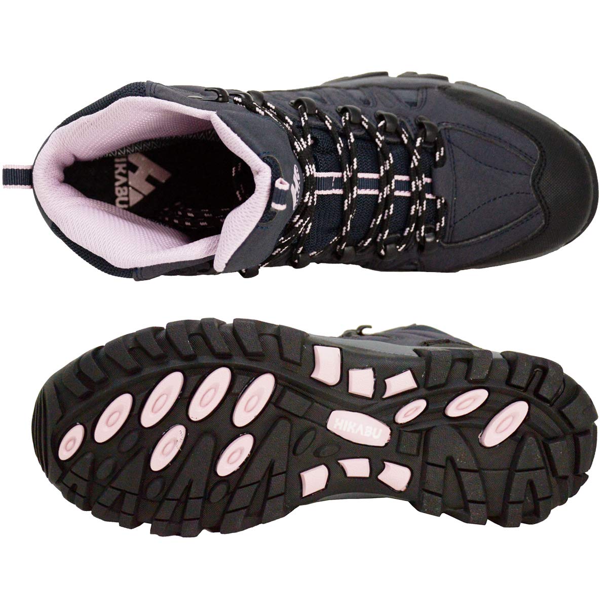 Hikabu Women's Vegan Hiking Boots - Ankle Support, Comfort & Waterproof Protection for All Outdoor Adventures [7.5-8|Purple]