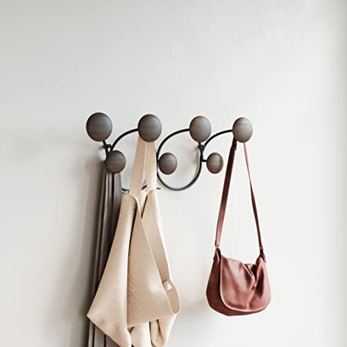 Umbra Dotsy 7 Hook Black/Walnut