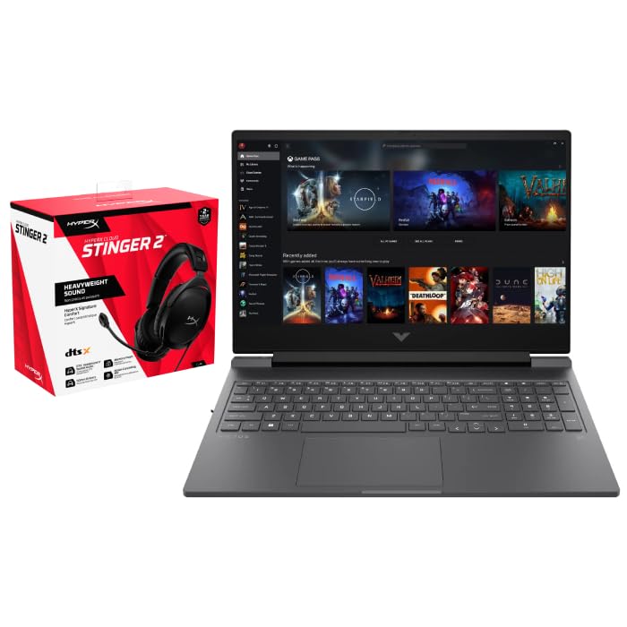 Hp Victus 16.1"" FHD 144Hz Gaming Laptop | Intel Core i7-13700H | 16GB RAM DDR5 | 2TB SSD | NVIDIA GeForce RTX 4060 | Backlit | Windows 11 Home | Bundle with USB 3.0 Hub, Mica Silver