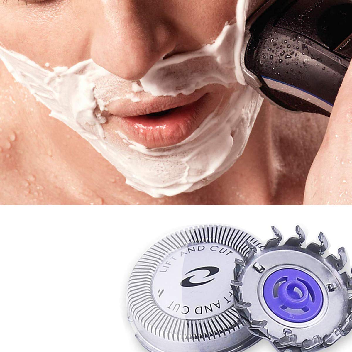 HQ56/52 Replacement Blades Suitable for Philips Norelco Shaving Heads Lift & Cut, Fits HQ900 Series, Fits 69_XL, 69_LC Model(1 pack)(New)