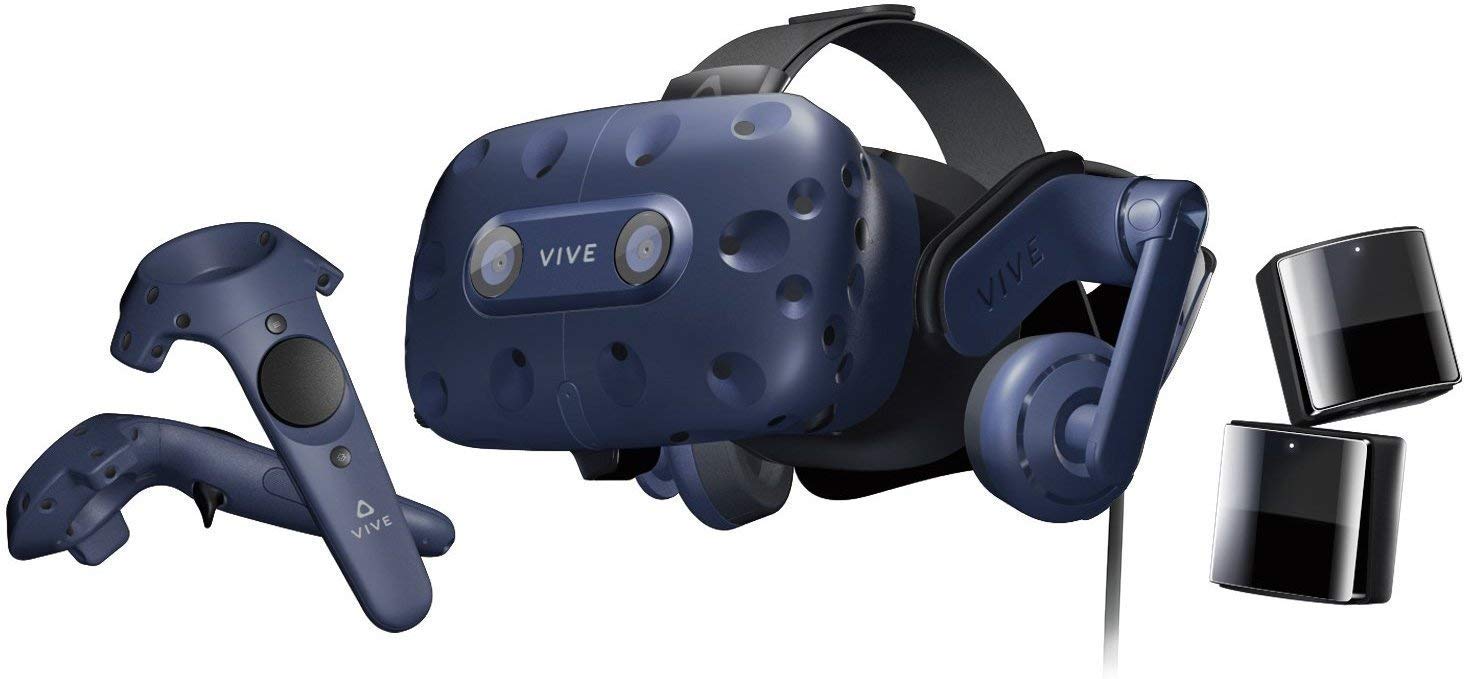 HTC Vive 99HANW001 SteamVR Tracking, 3D Spacial Sound Pro Starter Kit Virtual Reality System (Renewed)