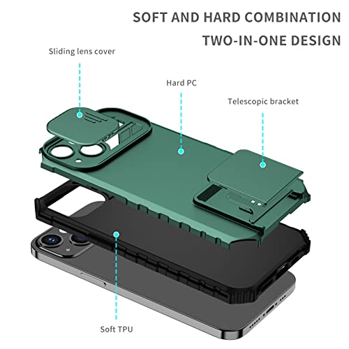 Ultra Slim Case Silicone Kickstand Case Compatible for infinix Smart 5,[3 Stand Ways] Vertical and Horizontal Stand Case,Full Body Hard Slim Protective Phone Case Phone Back Cover