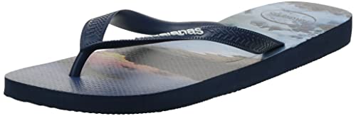 Havaianas Men's Hype Flip Flop Sandal, Navy/Navy, 13