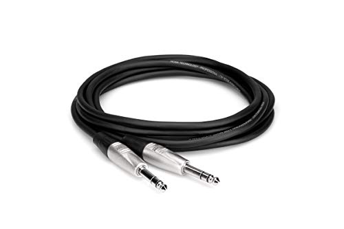 HOSA HSS-005 REAN 1/4" TRS to REAN 1/4" TRS Pro Balanced Interconnect, 5 Feet