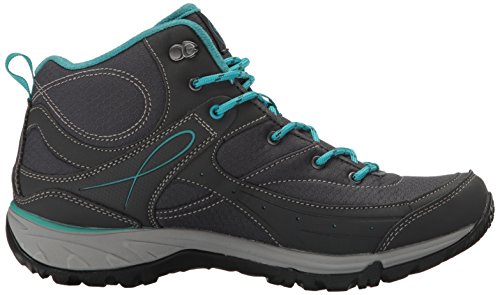 Hi-Tec Women's Equilibrio Bijou Mid I Hiking Shoe, Charcoal/Tile Blue, 9.5 B(M) US