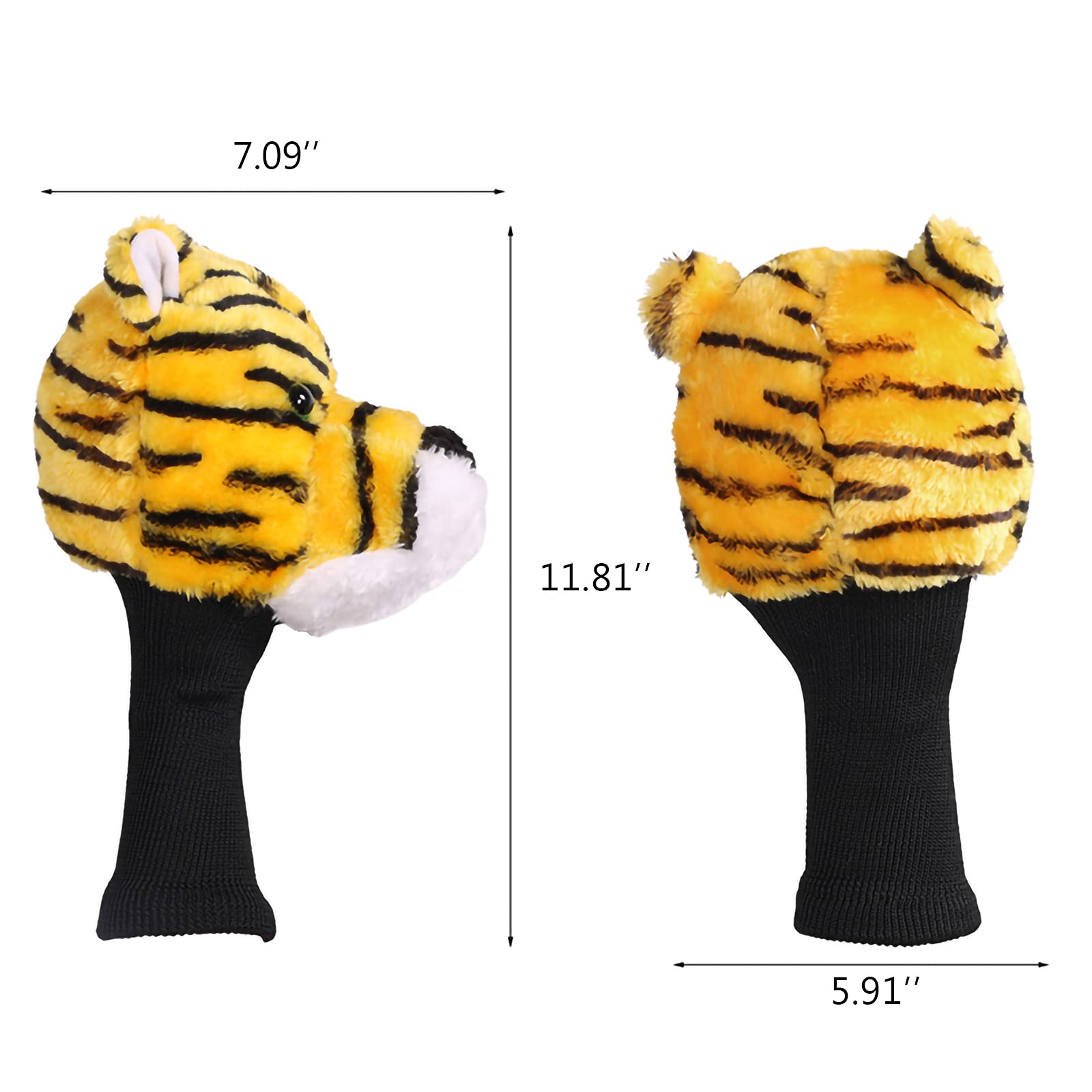 HOW TRUE Animal Golf Headcover, Golf Head Cover for Club, Tiger Pattern