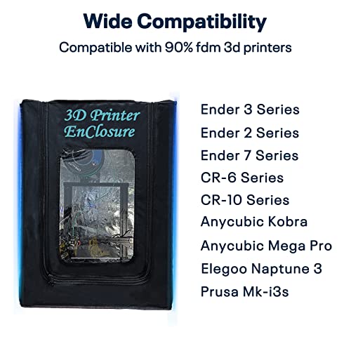 YOOPAI 3D Printer Enclosure, Constant Temperature 3D Printing Enclosure for Creality Ender 3, Ender 3 pro, Ender 3 v2, Elegoo, Anycubic, 25.6“x21.6"x29.5"