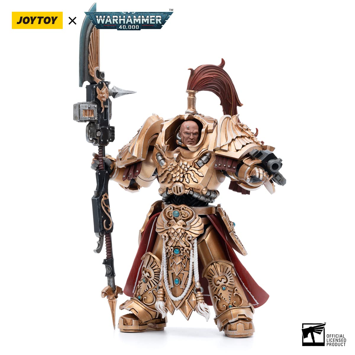 HiPlay JoyToy Warhammer 40K Adeptus Custodes Shield-Captain in Allarus Terminator Armour Hydon Seronis 1:18 Scale Collectible Action Figure