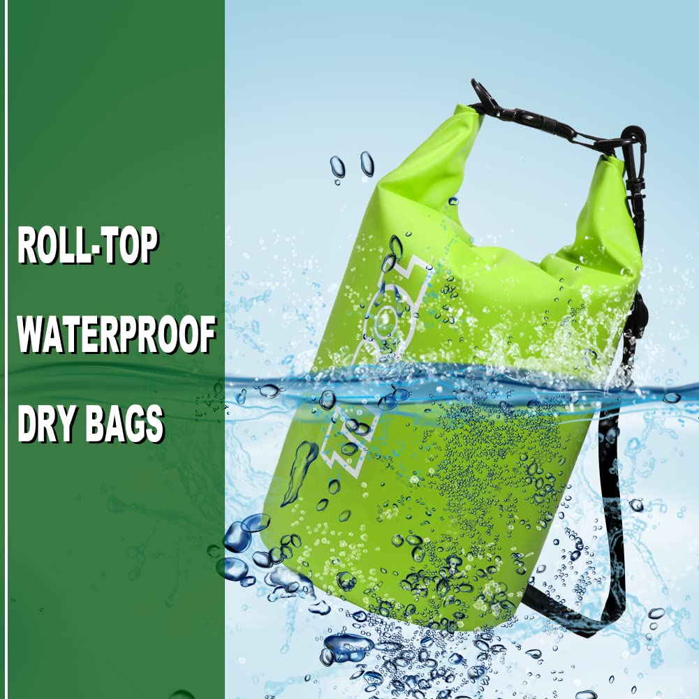 JINGJINGOLD Dry Bag Waterproof Backpack 30L Sling Dry Bag for Kayaking Roll Top Sack for Swimming Boating Camping