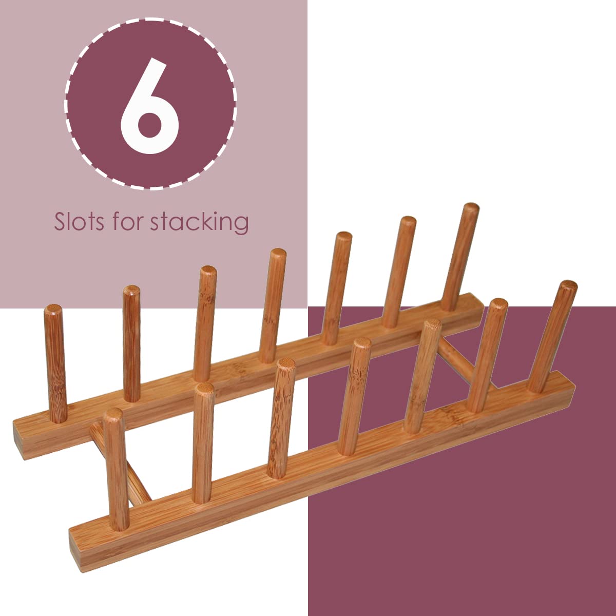 Home Basics Bamboo Dish Rack