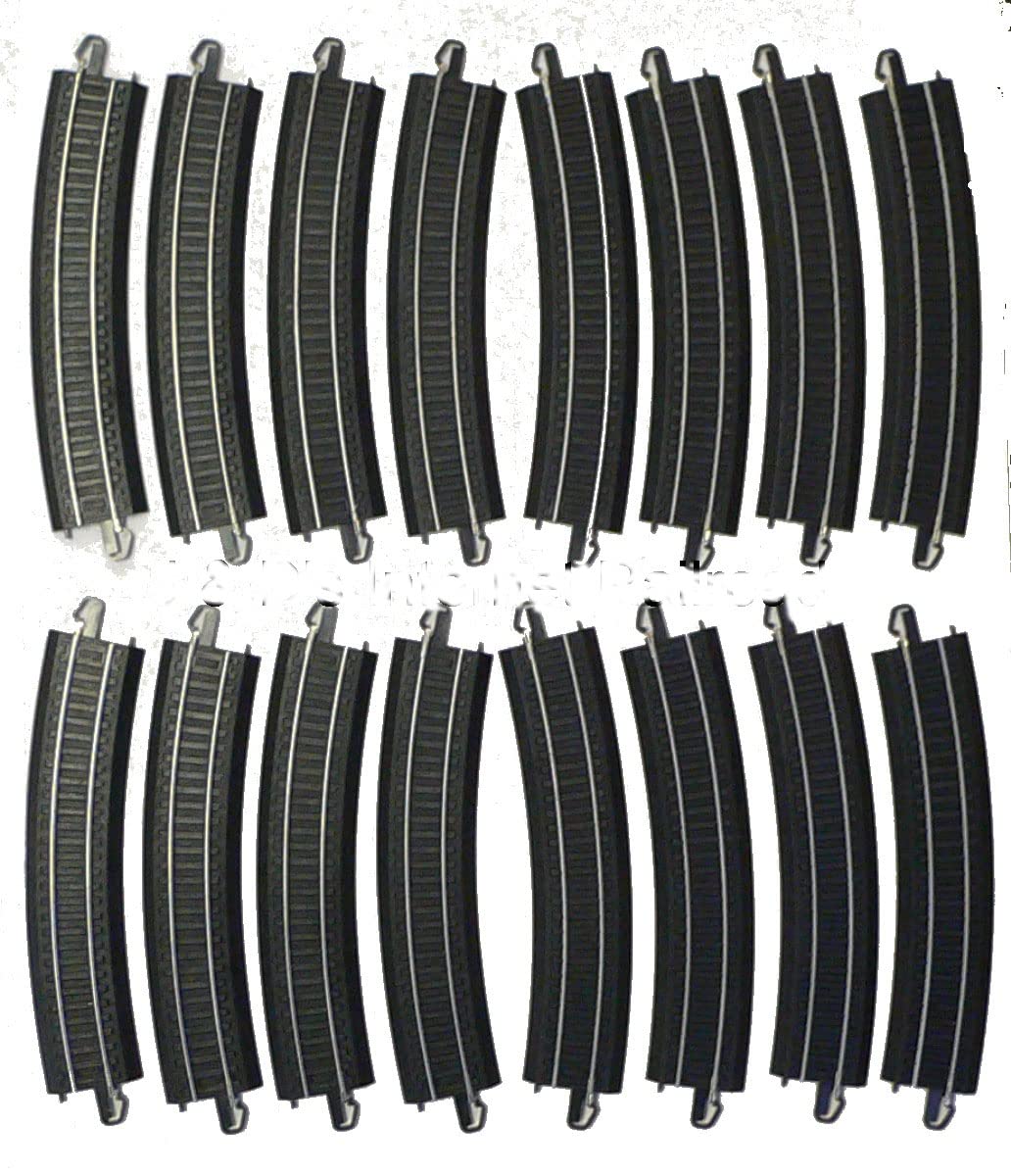 HO Scale Bachmann Steel Alloy EZ Track 16 Pieces of 22" Radius Curves for Model Railroad Trains