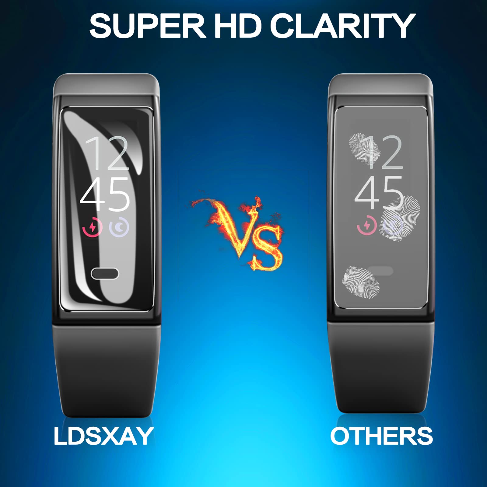 LDSXAY 10 Pack Amazon Halo View Screen Protector, Upgrade Flexible Soft Screen Protector Cover Film Accessories for Halo View Smart Watch 2021, Anti Scratch (Clear)