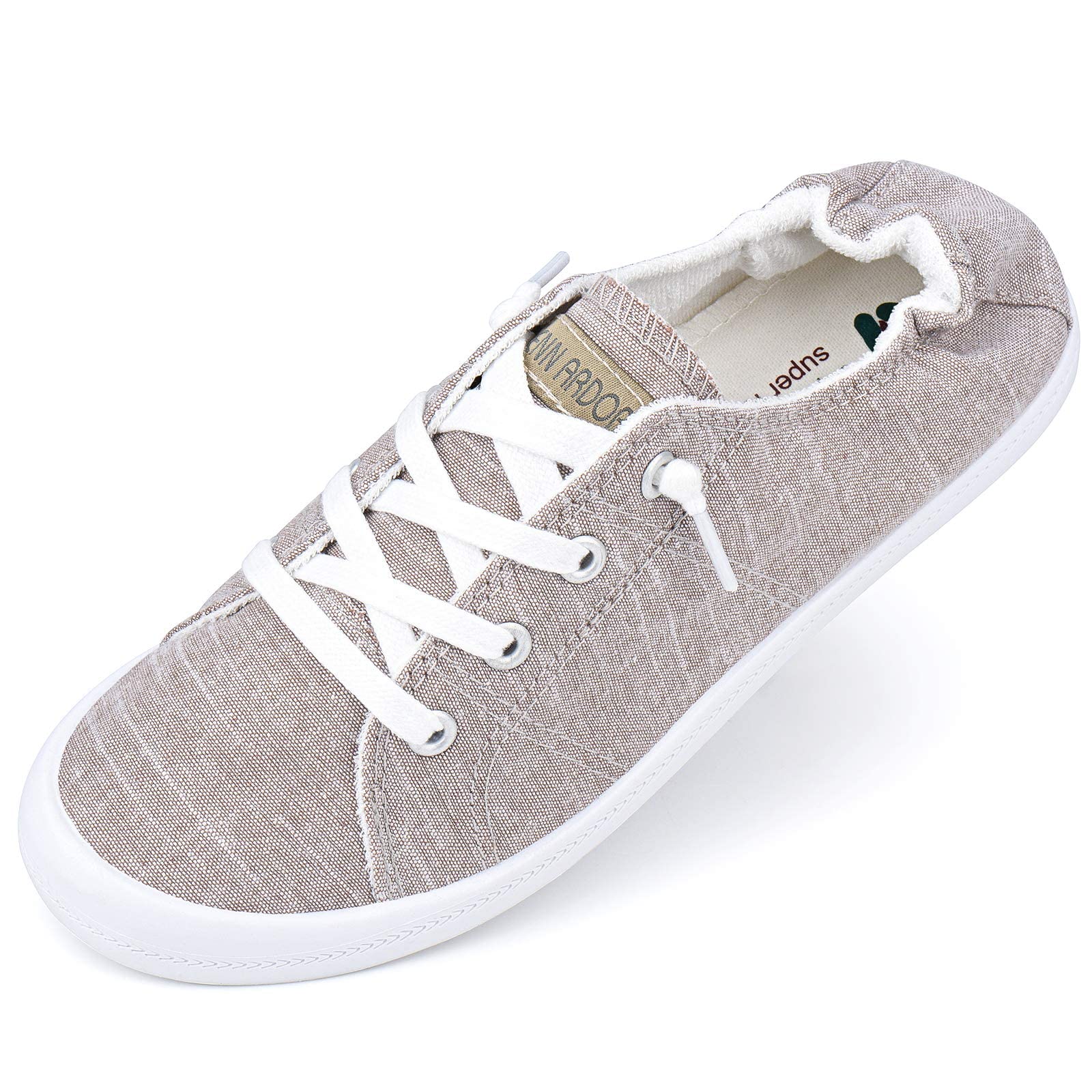 JENN ARDOR Women's Canvas Shoes Low Top Classic Slip-On Lightweight Comfort Fashion Sneakers for Walking Zebra